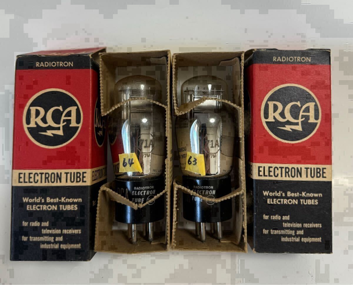 Yahoo!オークション - 71A/RCA 同一ロット レア2本マッチドペア GM測定...