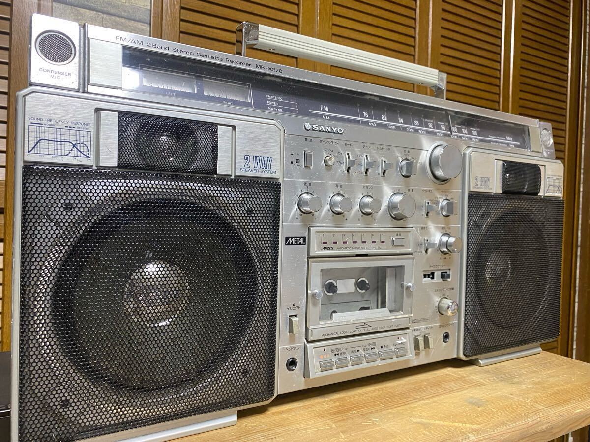 Yahoo!オークション - 上位機種 サンヨー MR-X920 ラジカセ SANYO メタ...