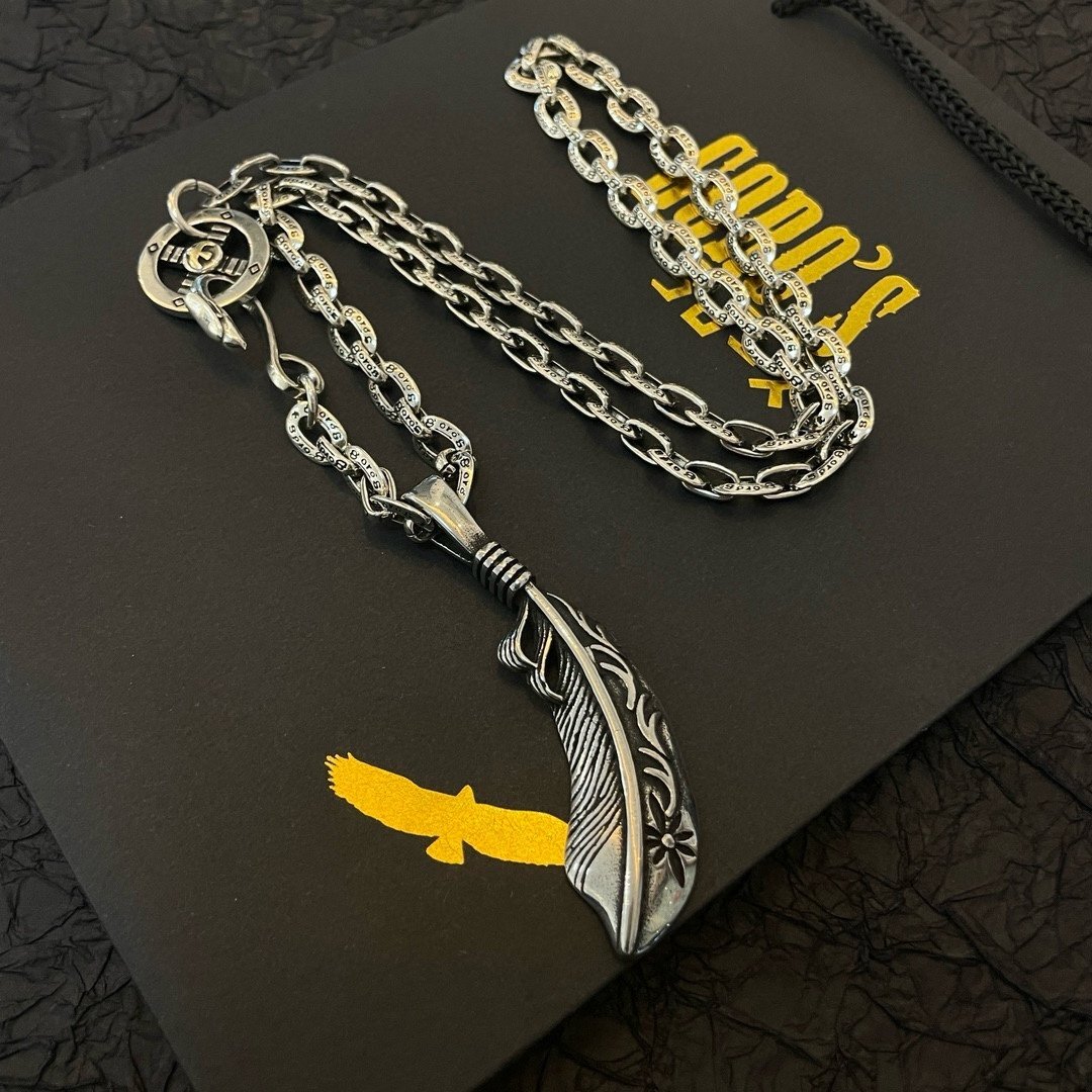 Yahoo!オークション - ゴローズ goro's 銀縄 フェザー 銀 イーグルの羽...