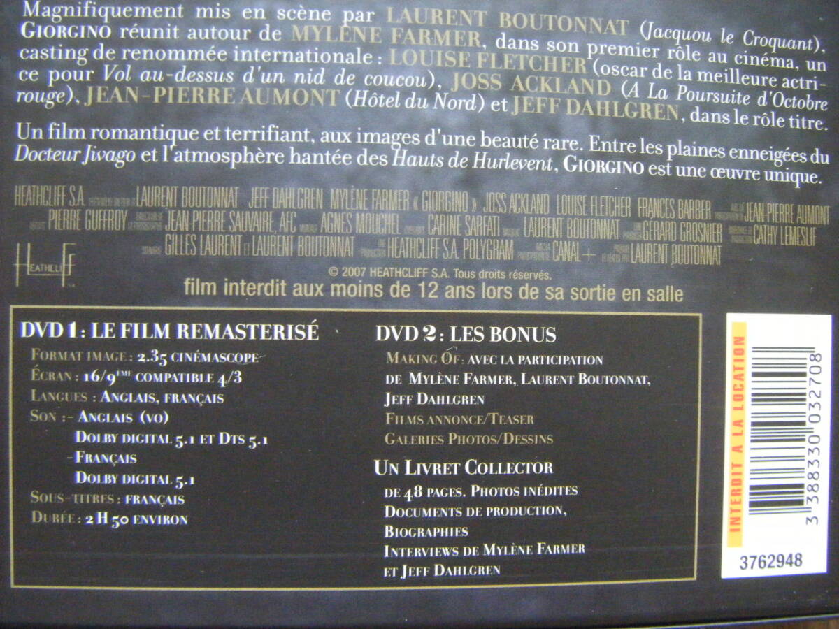 Yahoo!オークション - [BOX SET] GiorGino/Mylene Farmer/DVD×2 + 48...