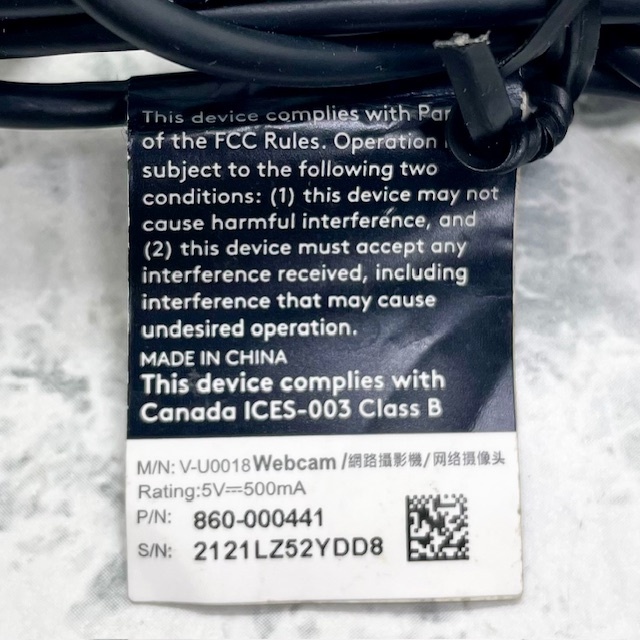 Yahoo!オークション - 5298//Logicool Web camera 720p V-U0018 ウェブ...