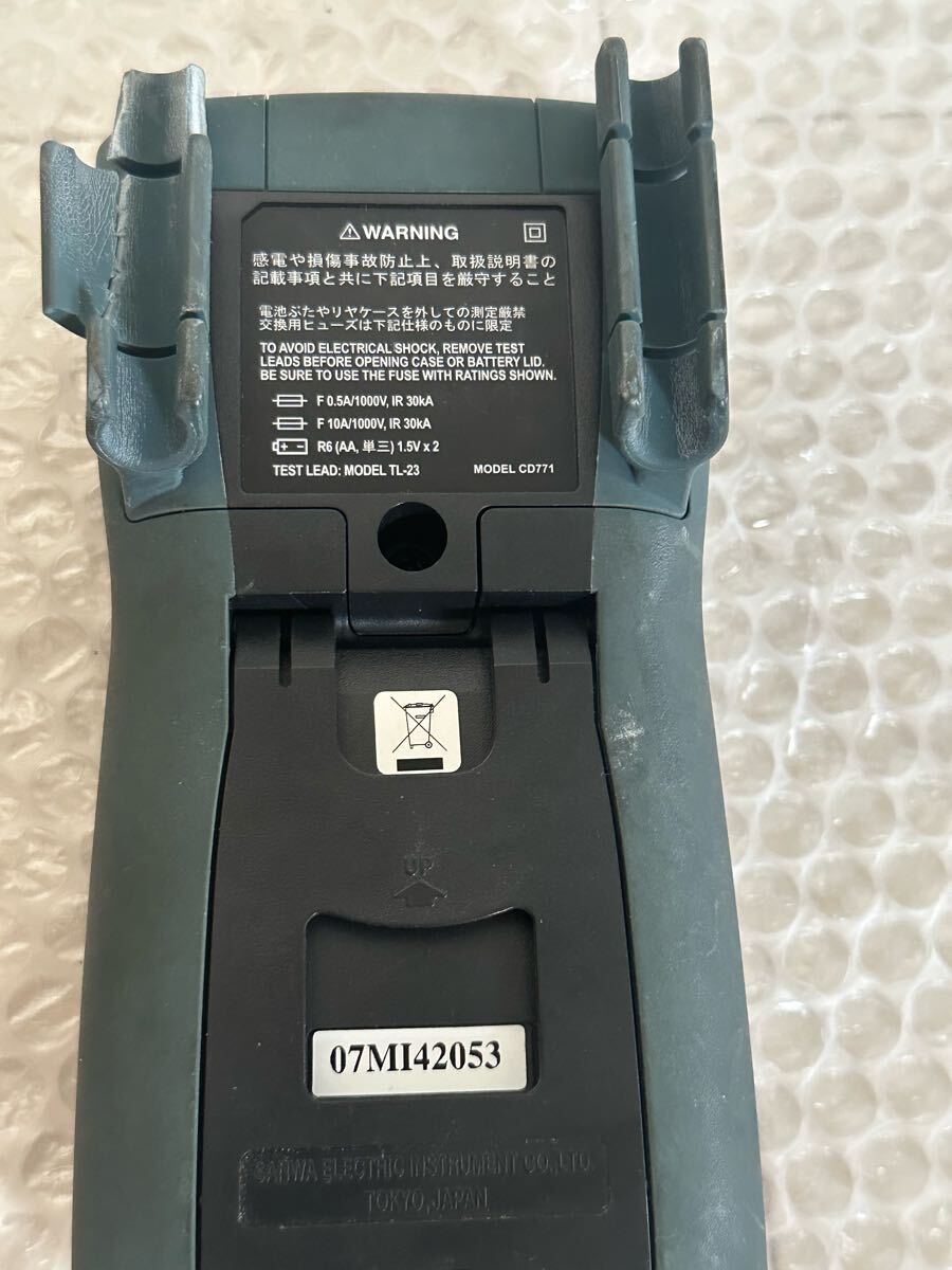 Yahoo!オークション - SANWA CD771 テスター デジタルマルチメーター