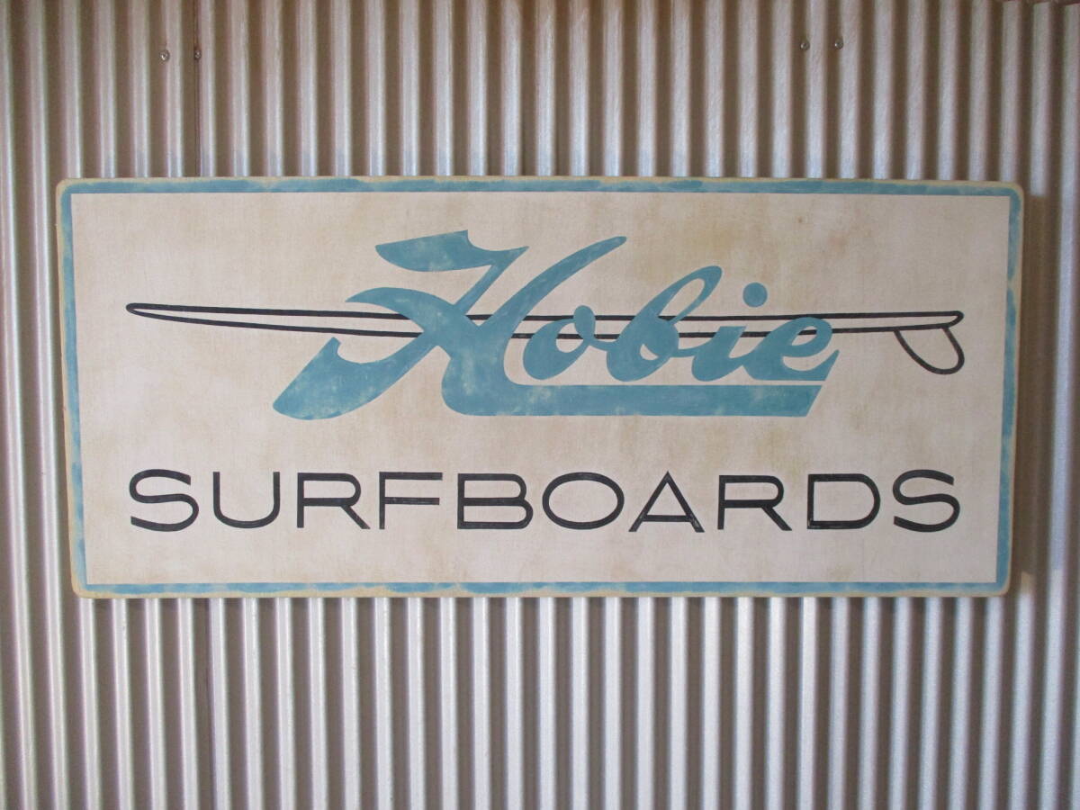 Yahoo!オークション - ビンテージサイン木製看板 HOBIE SURFBOARDS検）...