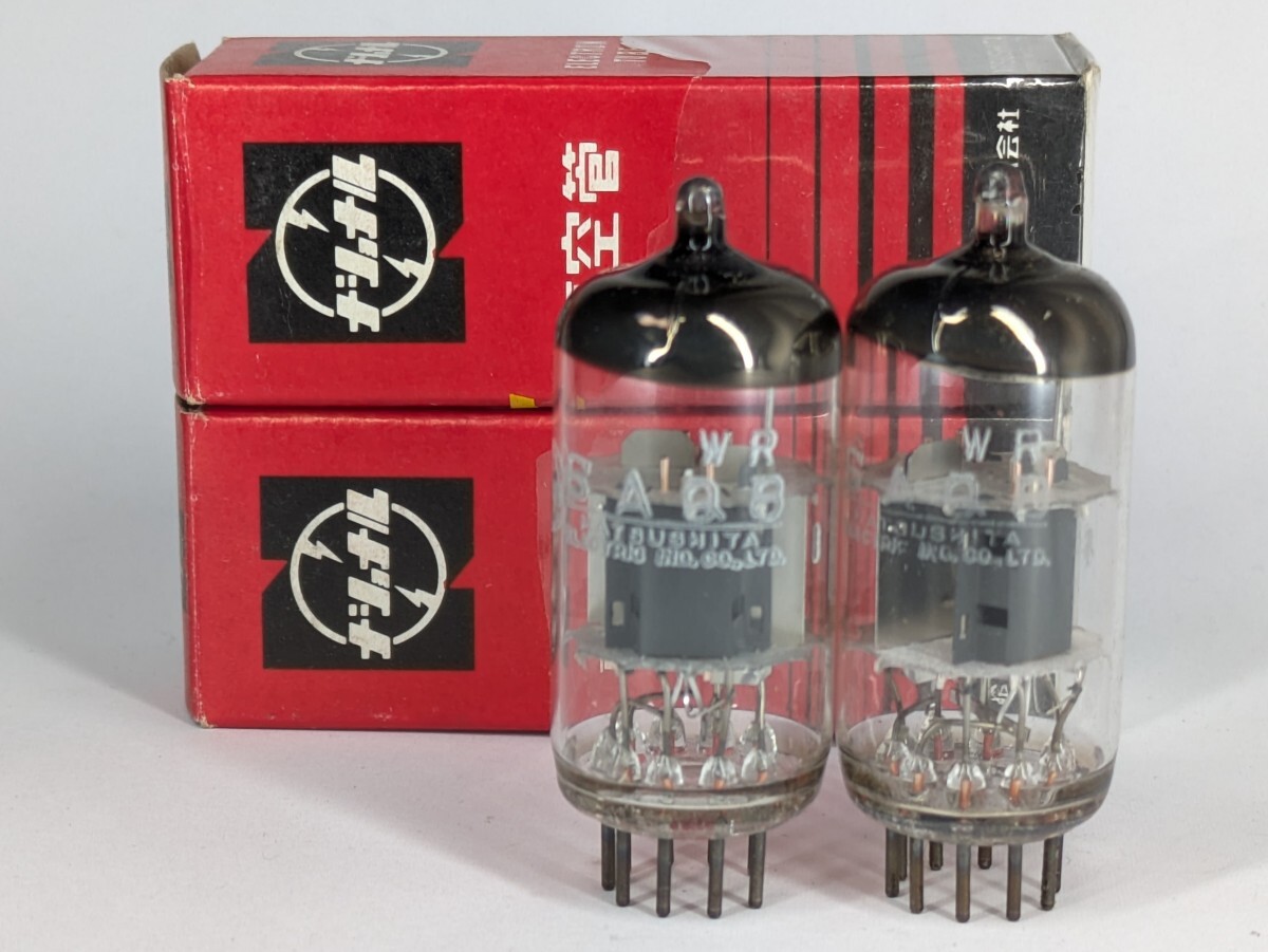 Yahoo!オークション - 松下電器 6AQ8 2本 同一ロット 2本 未使用 MATS...