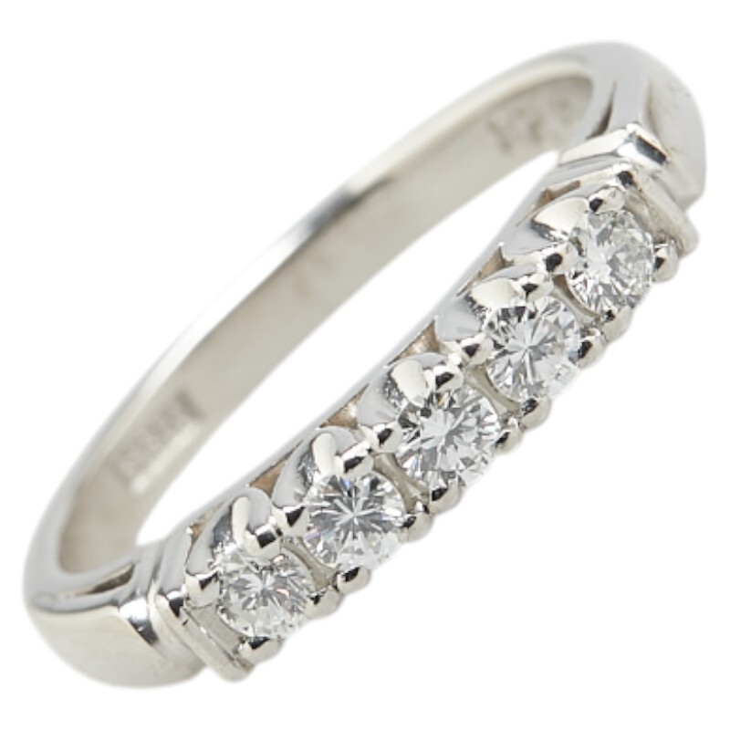 Yahoo!オークション - Pt900 プラチナ ダイヤ0.28ct 一文字 リング 指...