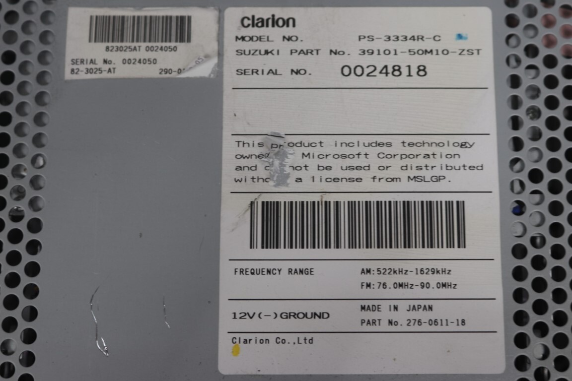 Yahoo!オークション - スズキ MRワゴン X 1型 (MF33S) 純正 CDプレイヤ...