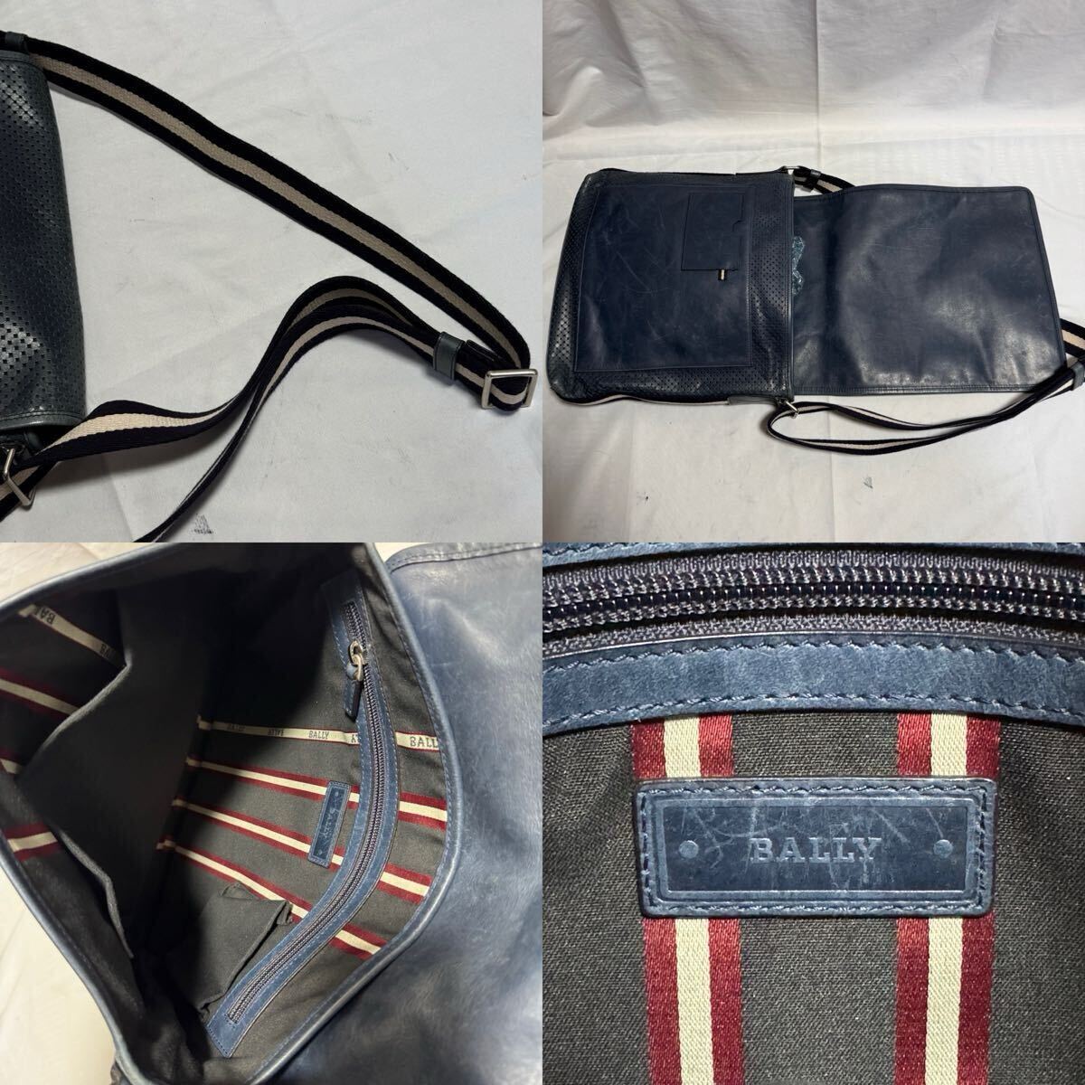 Yahoo!オークション - 美品 A4 BALLY バリー ショルダーバッグ メッセ...