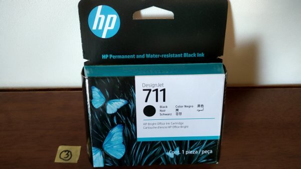 Yahoo!オークション - HP HP711インクカートリッジ 大容量 ブラック80m...