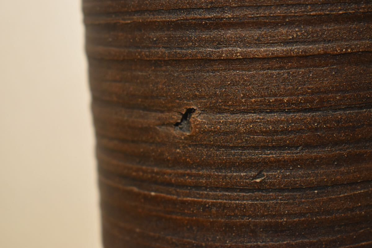 Yahoo!オークション - 【GE】Z762【コレクター所蔵品】時代 備前花入/...