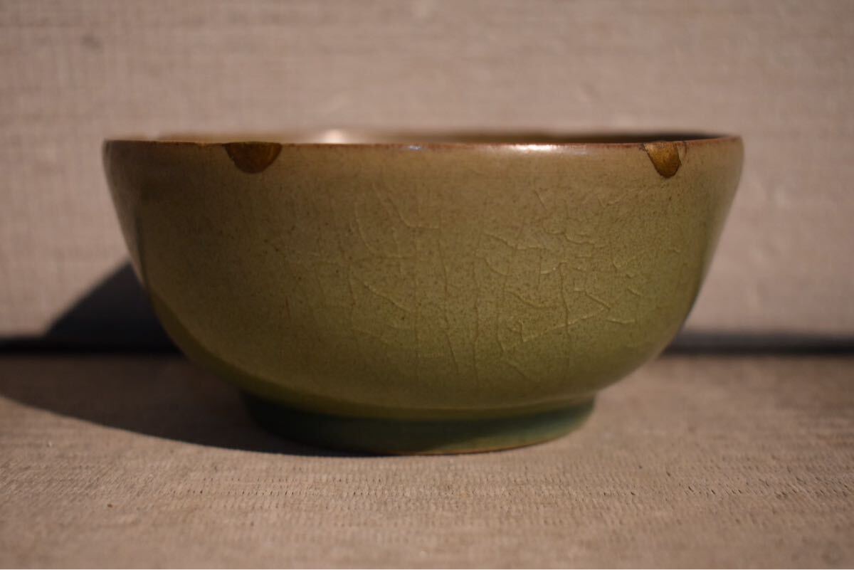 Yahoo!オークション - 【GE】Y926【コレクター所蔵品】時代 青磁茶碗/...