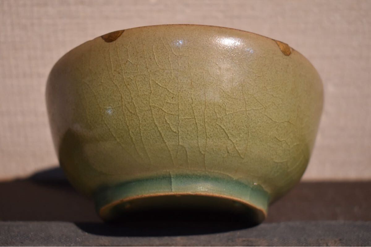 Yahoo!オークション - 【GE】Y926【コレクター所蔵品】時代 青磁茶碗/...