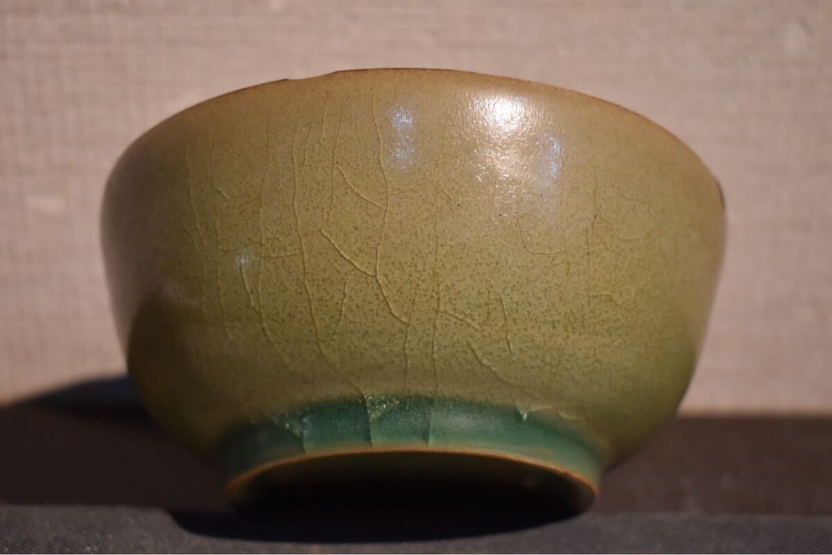 Yahoo!オークション - 【GE】Y926【コレクター所蔵品】時代 青磁茶碗/...