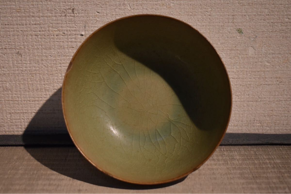 Yahoo!オークション - 【GE】Y926【コレクター所蔵品】時代 青磁茶碗/...