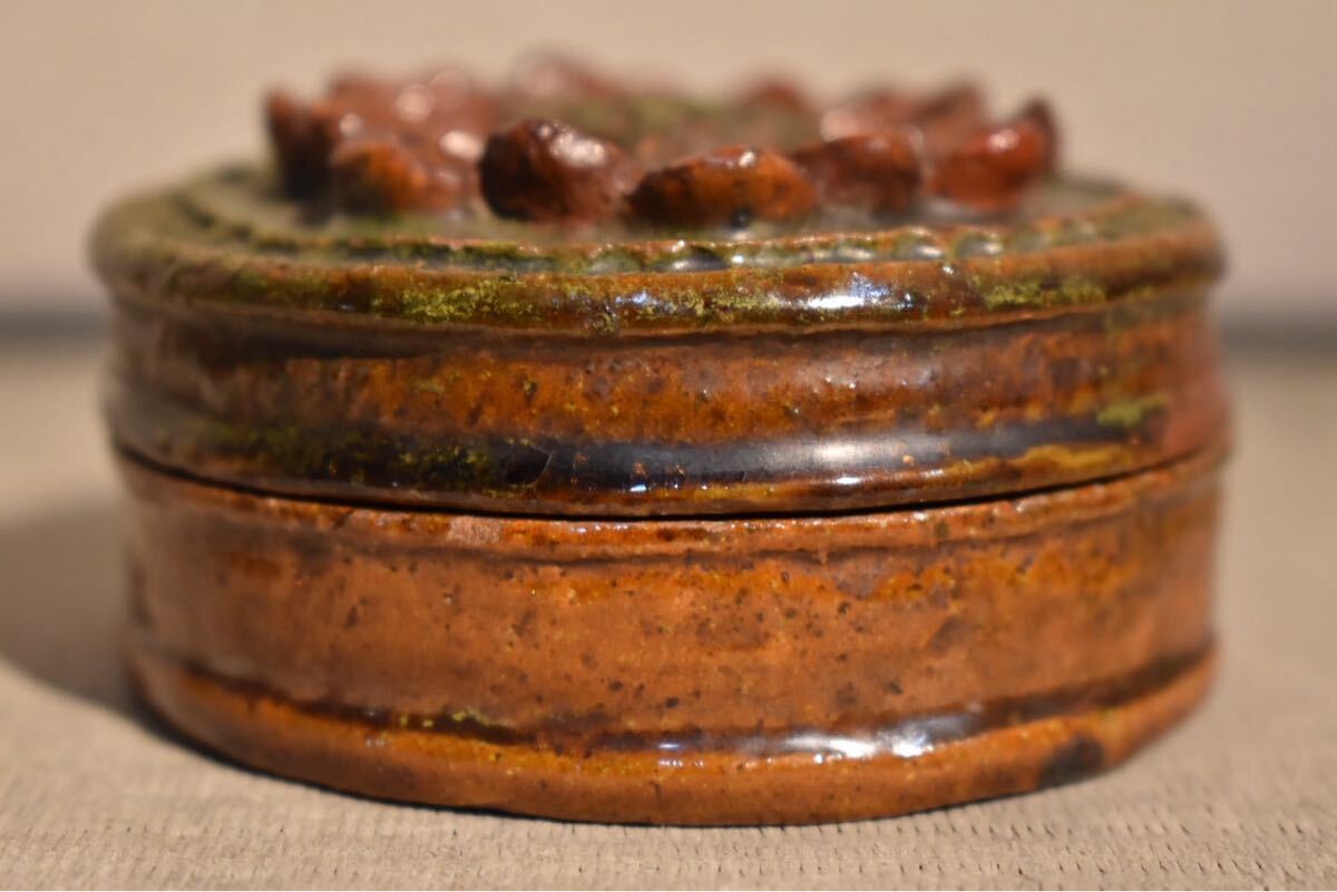 Yahoo!オークション - 【GE】Y987【コレクター所蔵品】時代 蓮形楽香合...