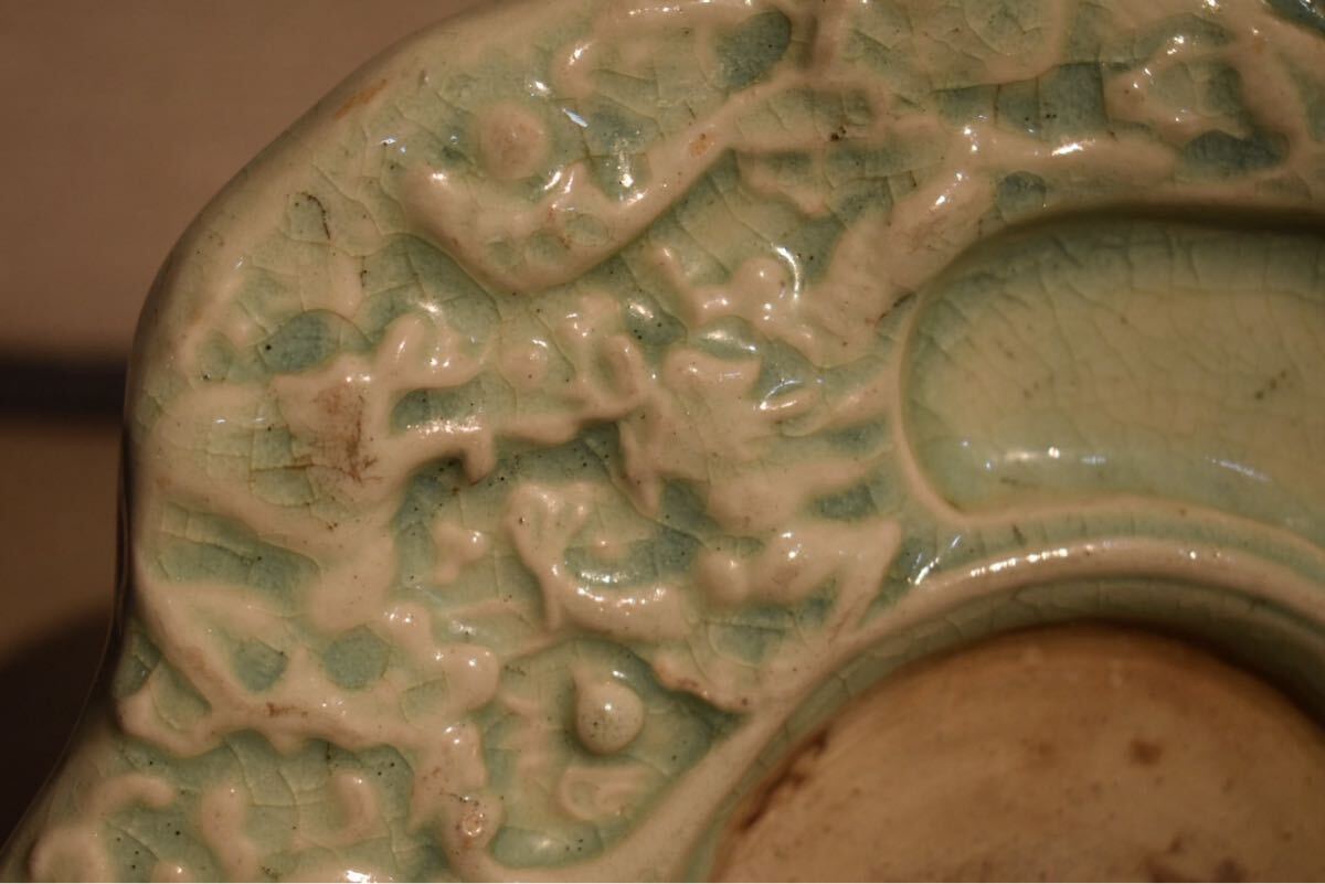 Yahoo!オークション - 【GE】Z645【コレクター所蔵品】時代 青白磁陶硯...