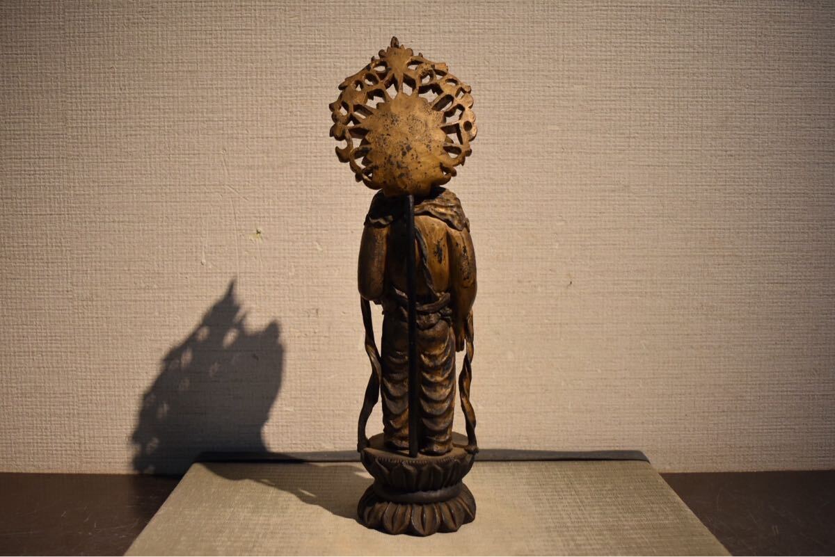 Yahoo!オークション - 【GE】Y1082【コレクター所蔵品】時代 木彫観音...