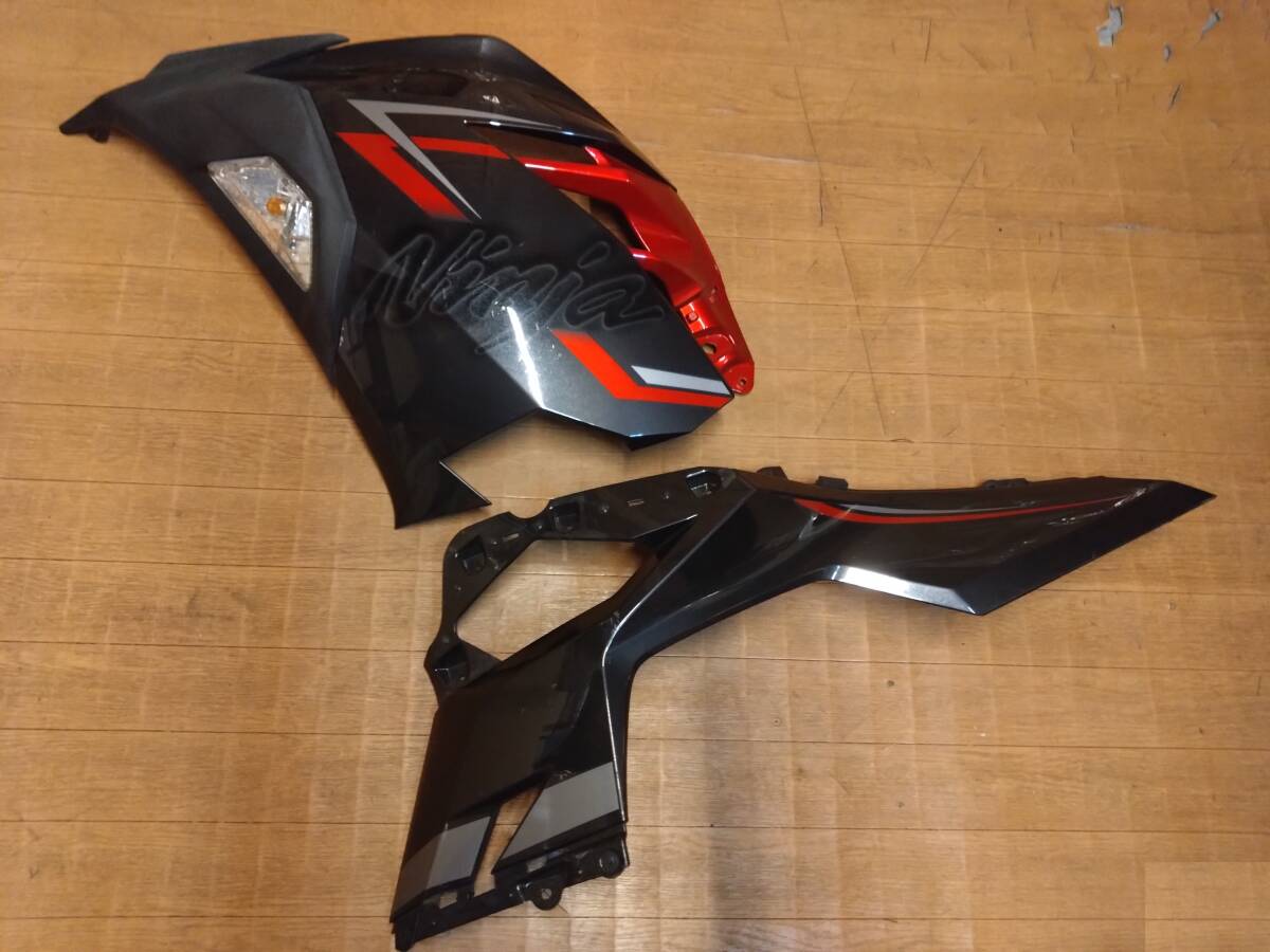 純正 ニンジャ400 EX400G サイド アンダーカウル左セット NINJA 55028-0686 55028-0641 キャンディパーシモンレッド 2019年カラー(サイド)｜売買された ...