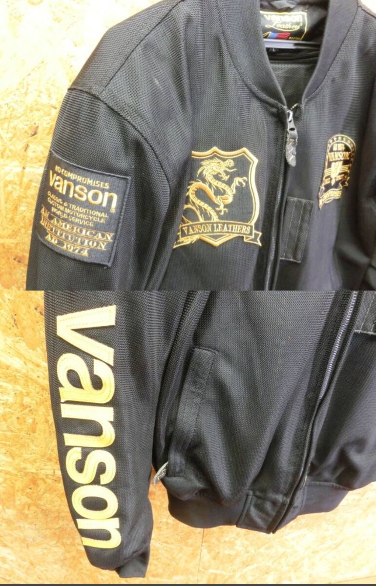 Yahoo!オークション - VANSON MA-1 メッシュ ジャケット BK