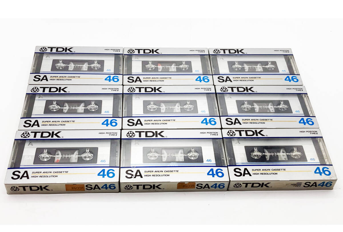 Yahoo!オークション - 【新品未開封・9本セット】TDK SA-46 ハイポジシ...