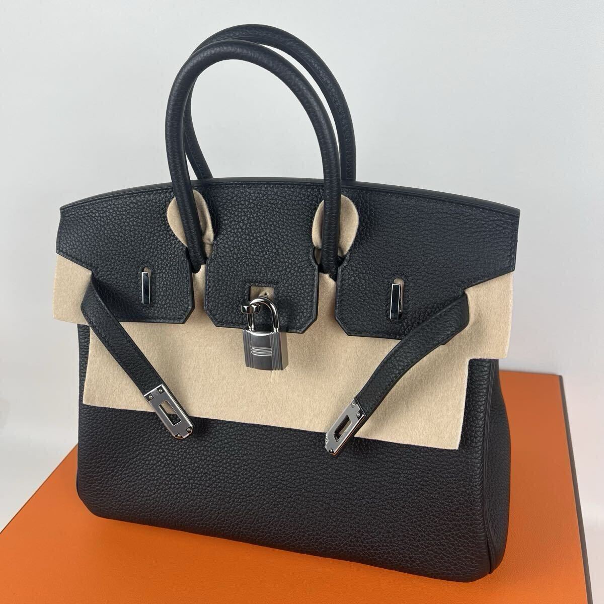 Yahoo!オークション - エルメス バーキン25 2024年購入 W刻印 ブラック...