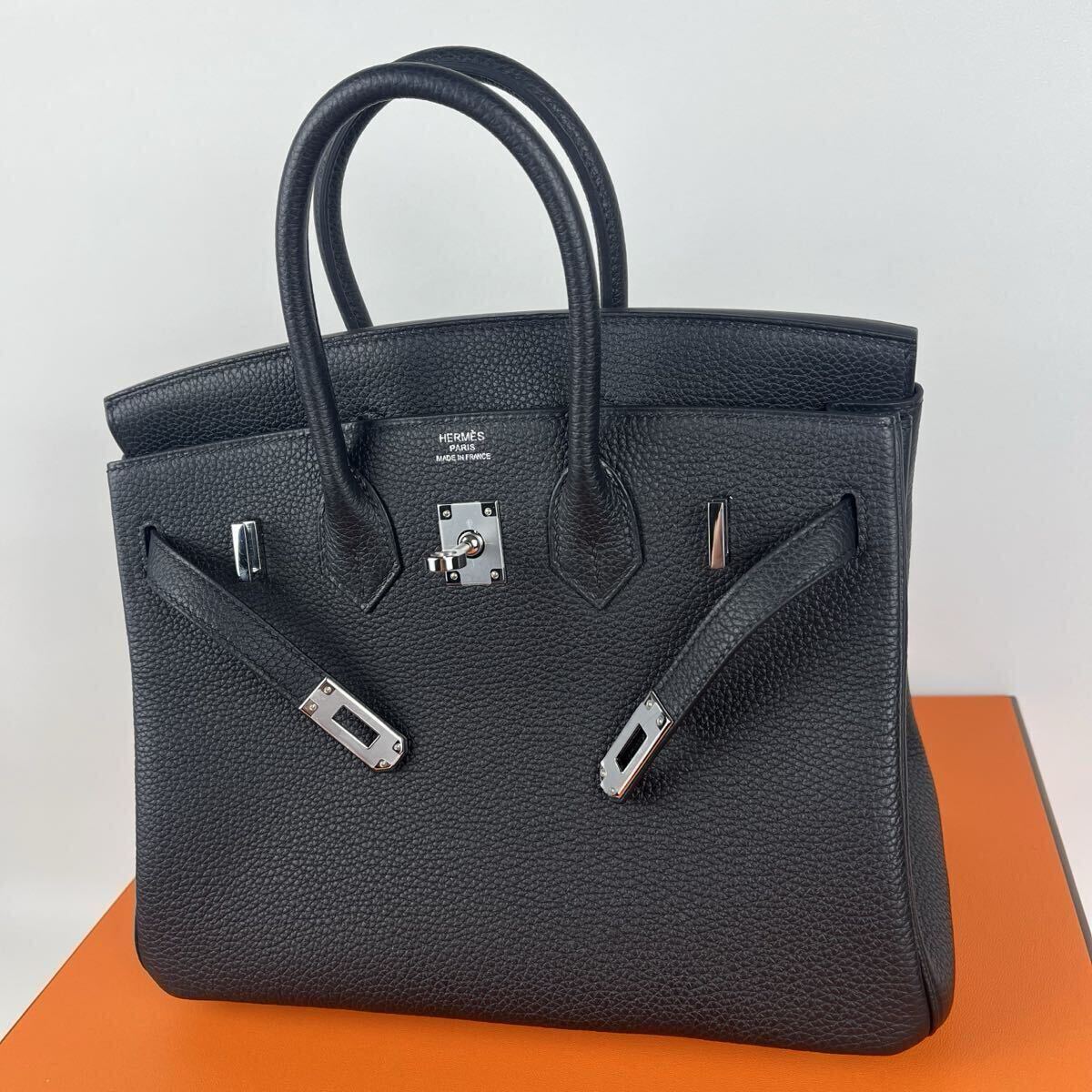 Yahoo!オークション - エルメス バーキン25 2024年購入 W刻印 ブラック...