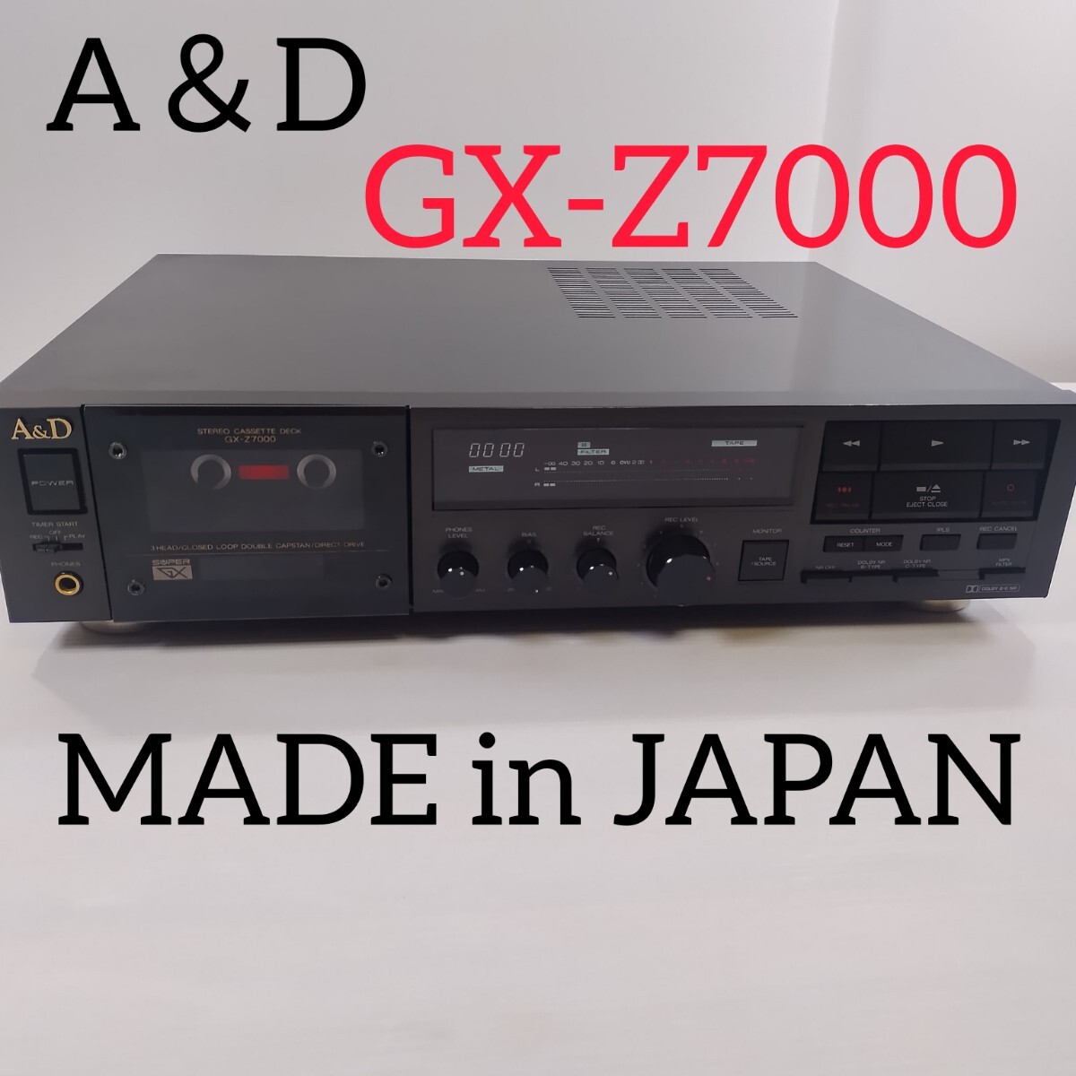 Yahoo!オークション - A＆D GX-Z7000 3ヘッド カセットデッキ ステレオ...