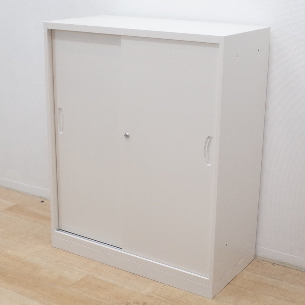 Yahoo!オークション - 生興 クウォール キャビネット 引き違い書庫 RW4...