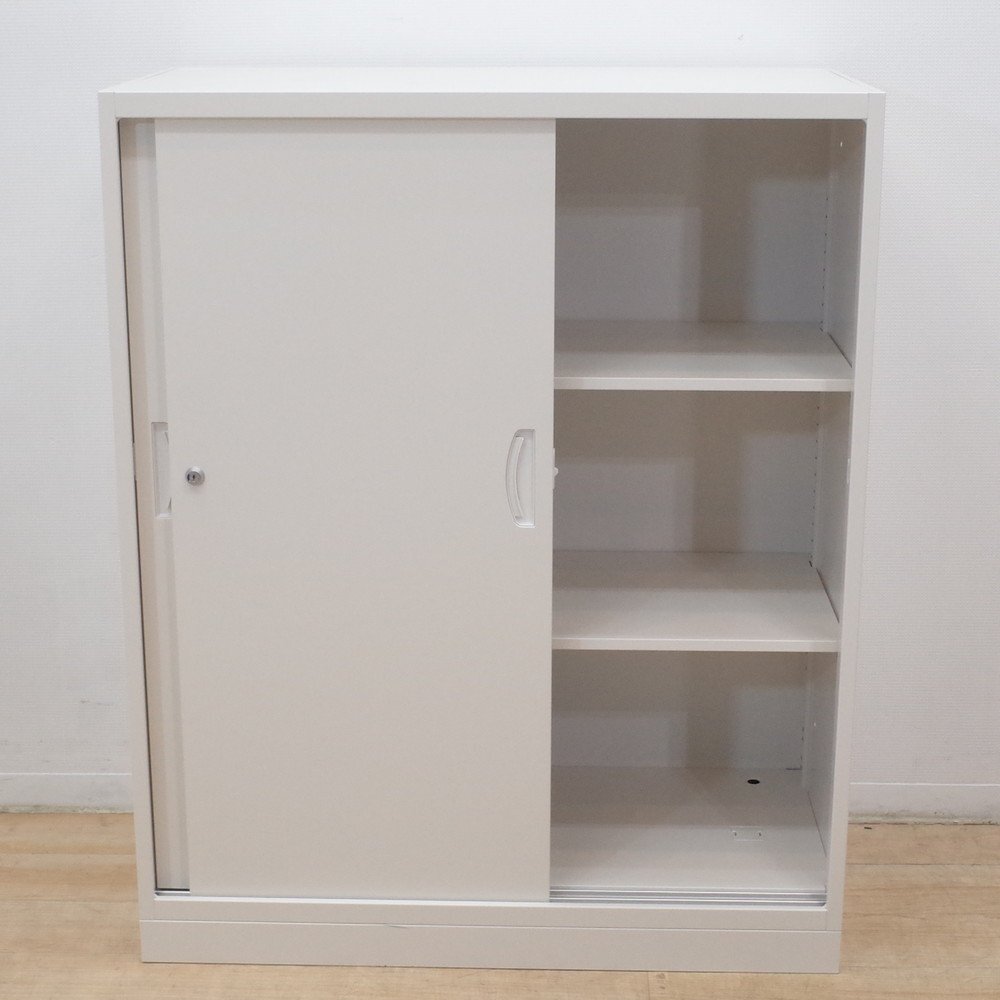 Yahoo!オークション - 生興 クウォール キャビネット 引き違い書庫 RW4...