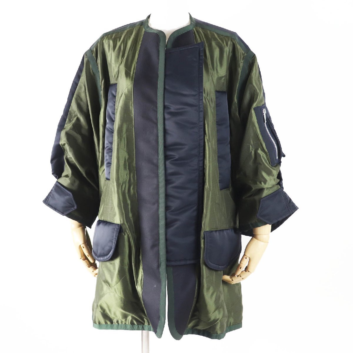 Yahoo!オークション - 極美品 Sacai サカイ 23SS 23-06477 Quilted Jac...