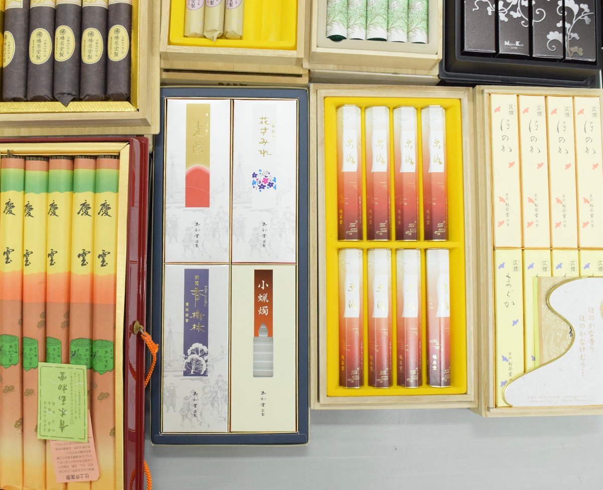 Yahoo!オークション - (1-17417)15点 線香 白檀 司香 仄煙 鳩居堂製 清...