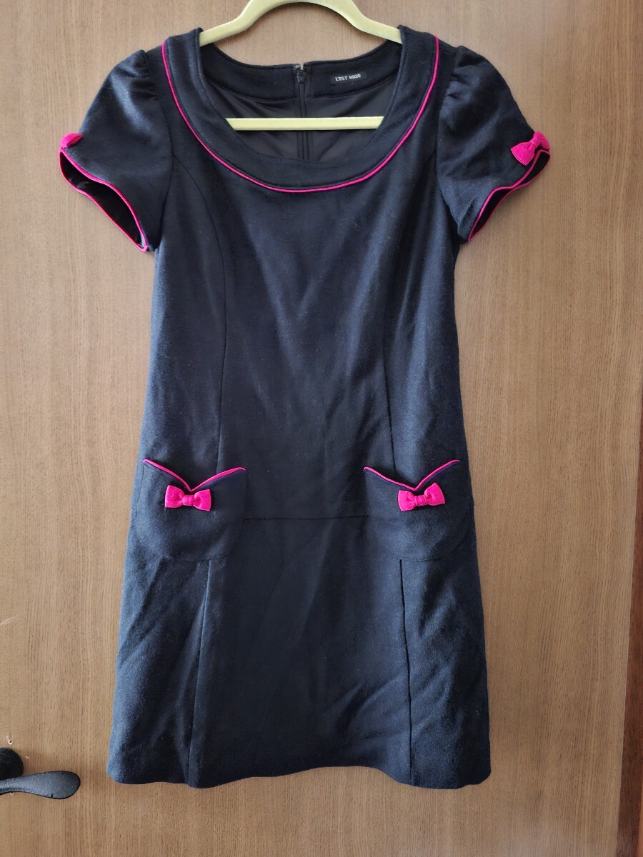 Yahoo!オークション - LEST ROSE半袖ワンピースused黒