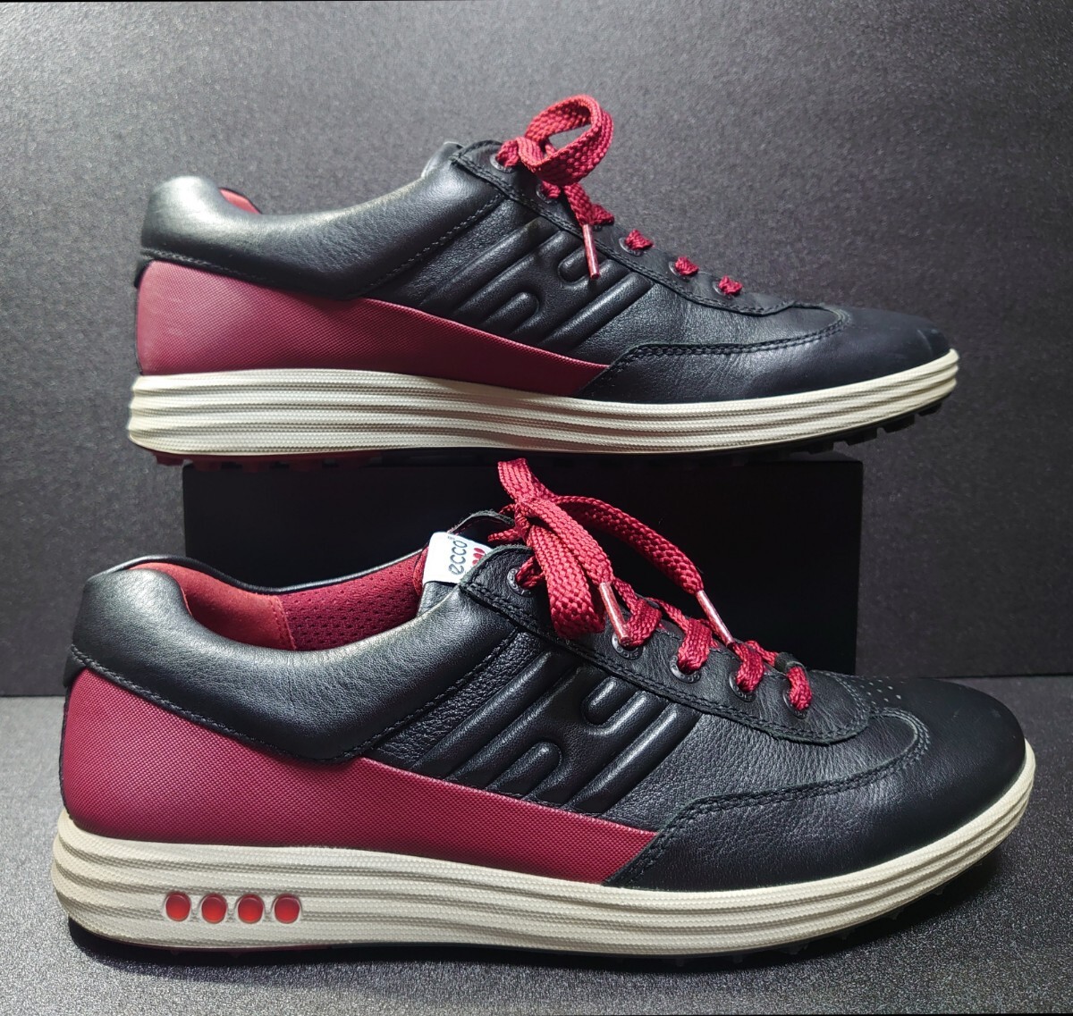 Yahoo!オークション - 【丸洗い済/EU44/28cm程】ECCO-エコー/ GOLF STR...