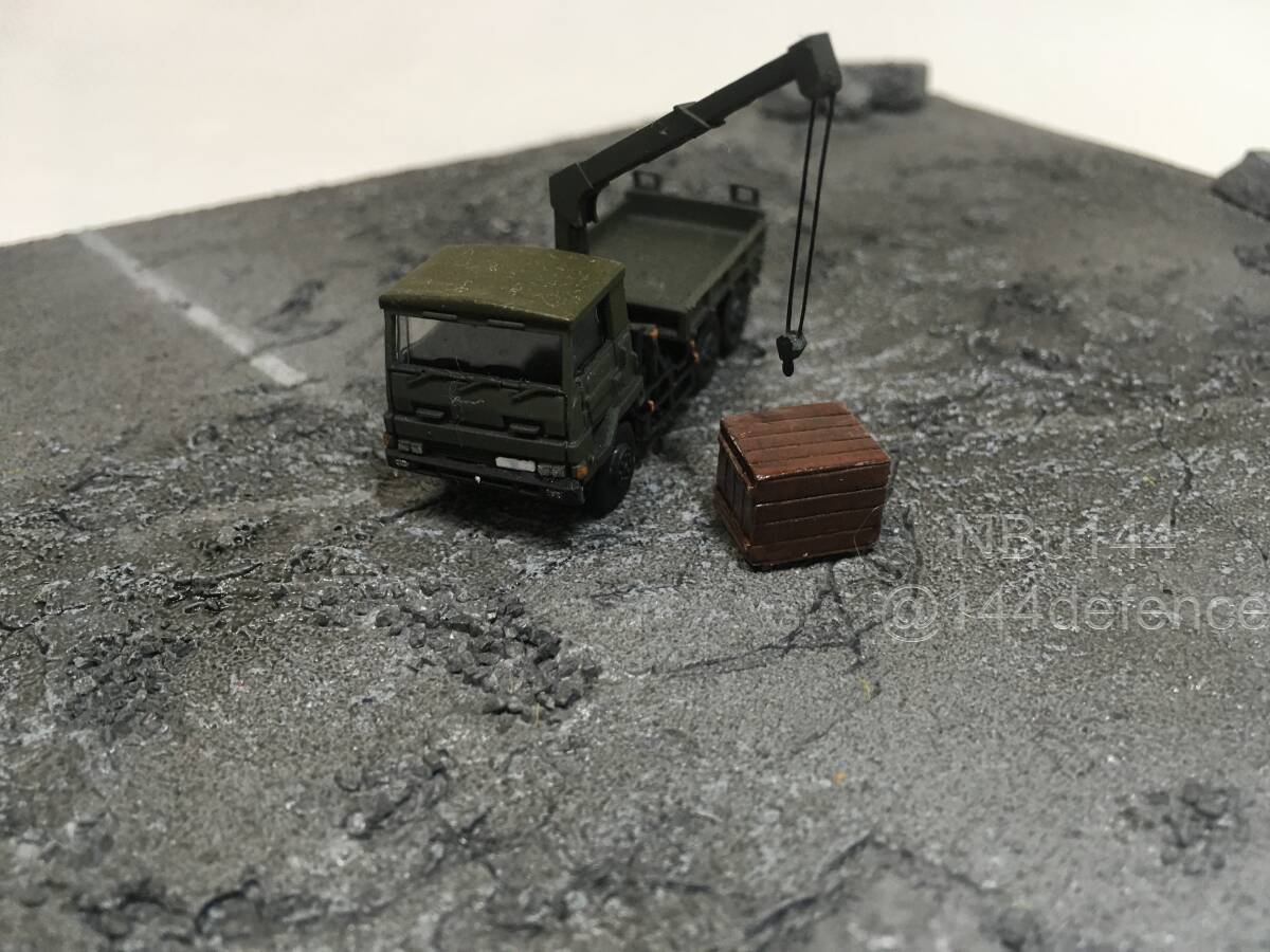Yahoo!オークション - 【1/144 自衛隊】3 1/2tトラック作業装置付