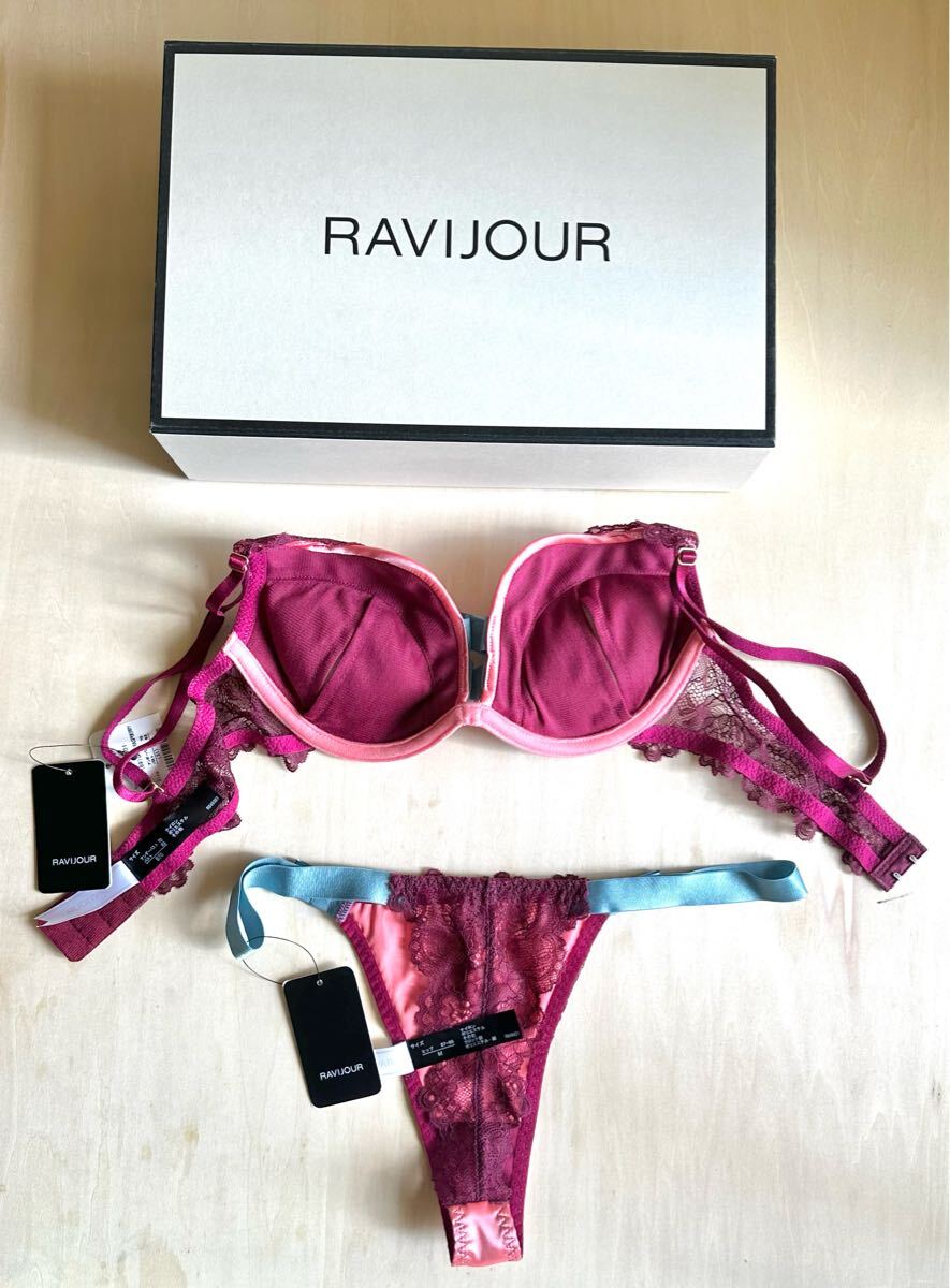 Yahoo!オークション - Ravijour 上下セット ブラジャー B70 Tバック M ...