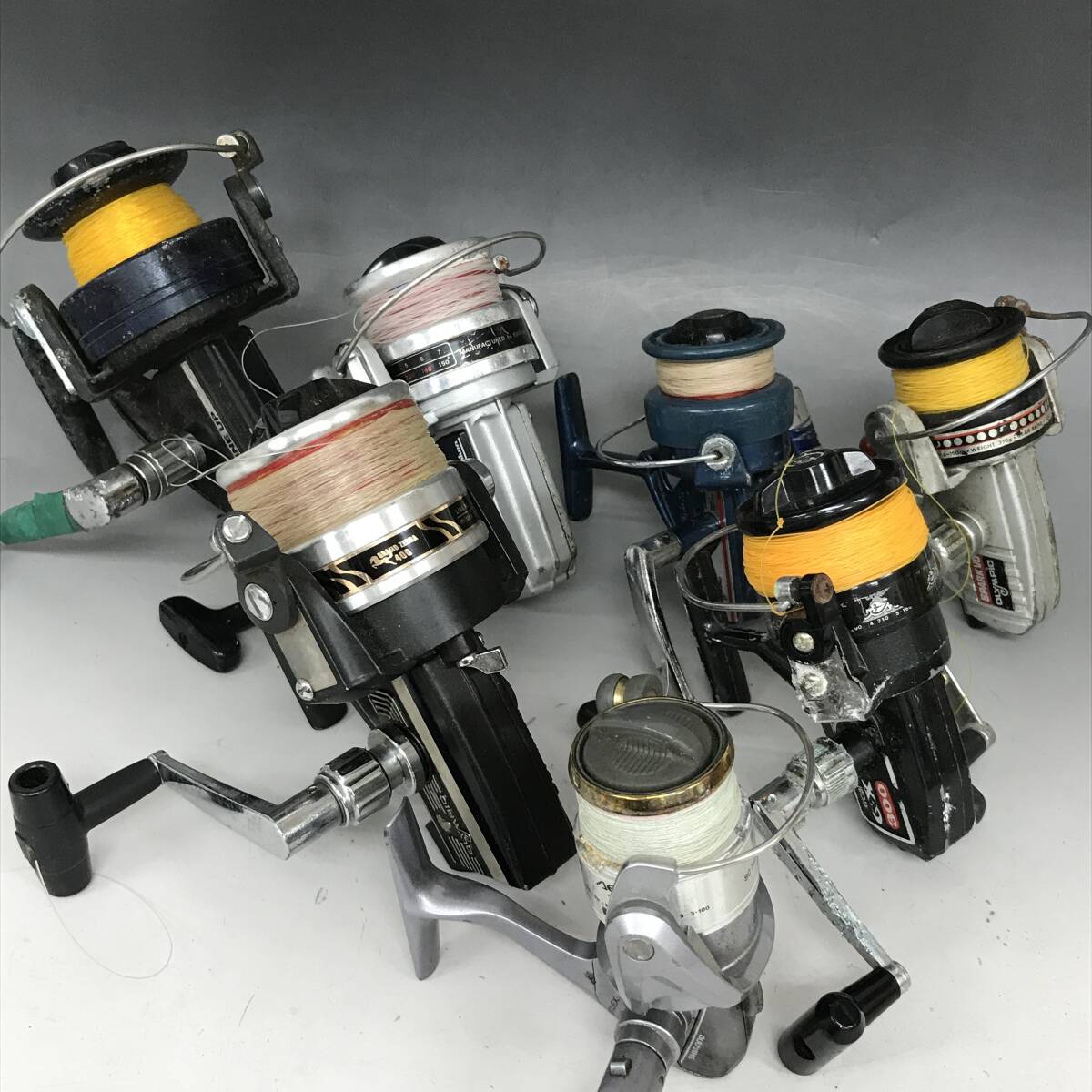 Yahoo!オークション - KF8/74 釣り リール まとめて7点 オールド スピ...