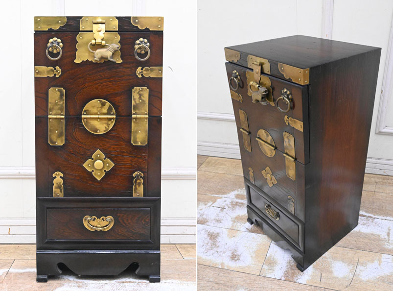 Yahoo!オークション - EC12 希少スリムタイプ 李朝 バンダチ 真鍮飾 小...