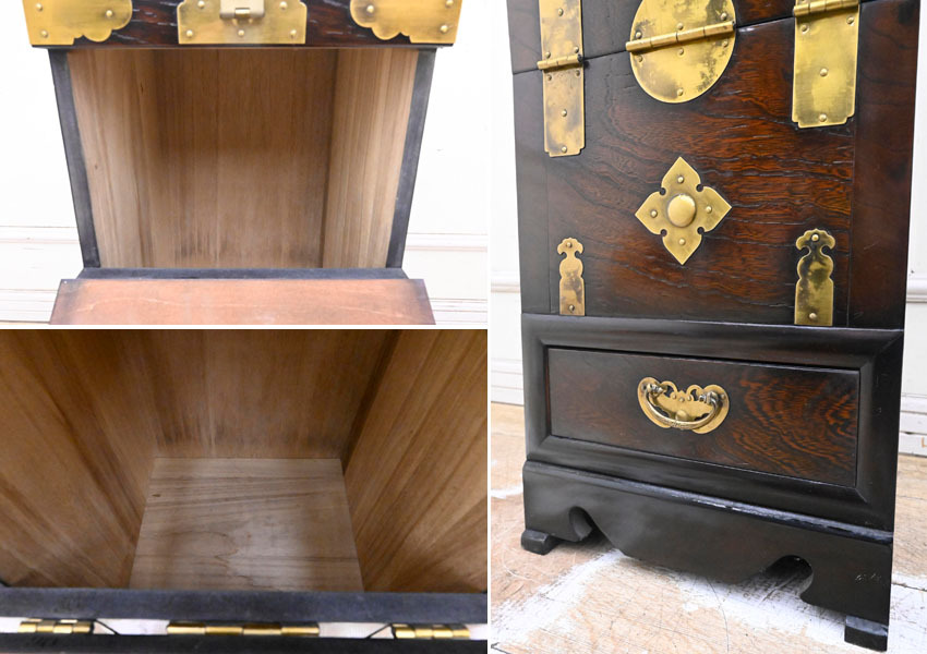 Yahoo!オークション - EC12 希少スリムタイプ 李朝 バンダチ 真鍮飾 小...