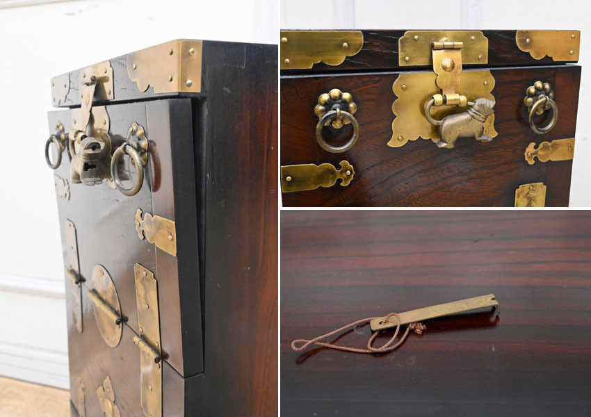 Yahoo!オークション - EC12 希少スリムタイプ 李朝 バンダチ 真鍮飾 小...