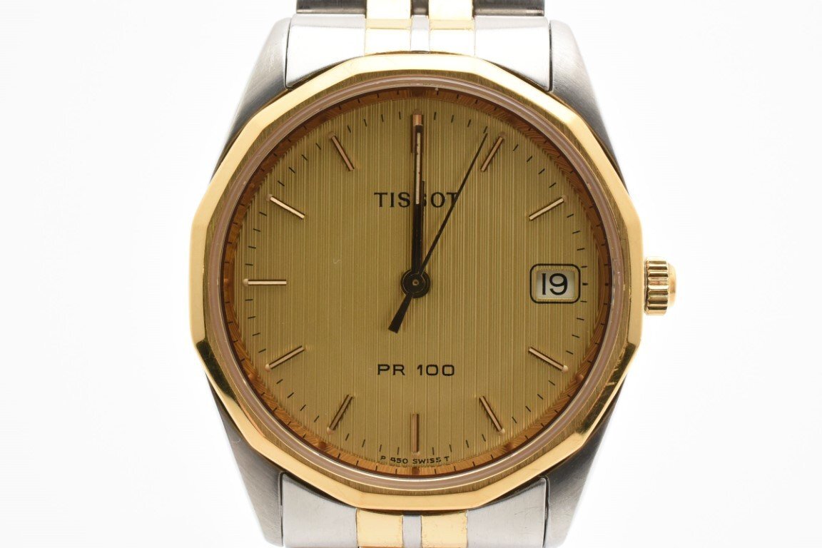 ティソ P350/450 ラウンド デイト コンビ クォーツ メンズ 腕時計 TISSOT(ティソ)｜売買されたオークション情報、yahooの商品情報をアーカイブ公開 - オークファン ...