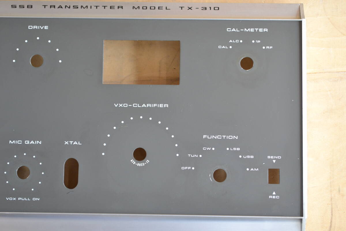 Yahoo!オークション - TRIO SSB TRANNSMITER TX-310 パネル パネル枠一...