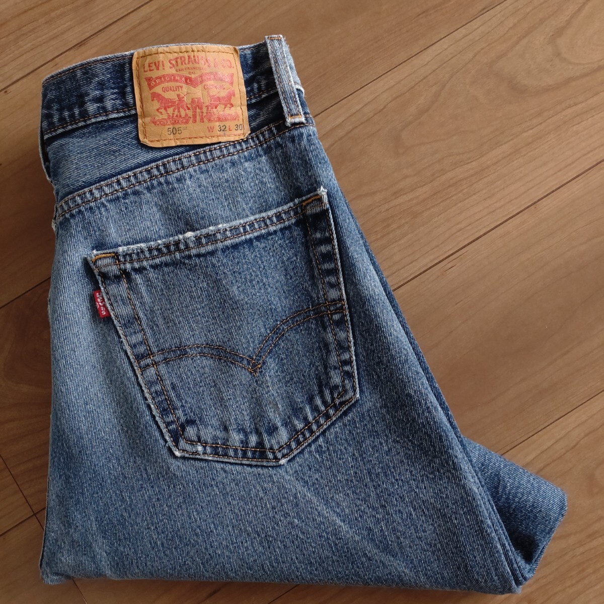 Yahoo!オークション - Levi's 505デニム/REGULAR/19年製/古着/実寸W32L...