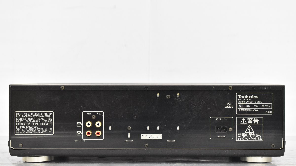 Yahoo!オークション - 【 J 】1643 Technics RS-AZ7 カセットデッキ テ...