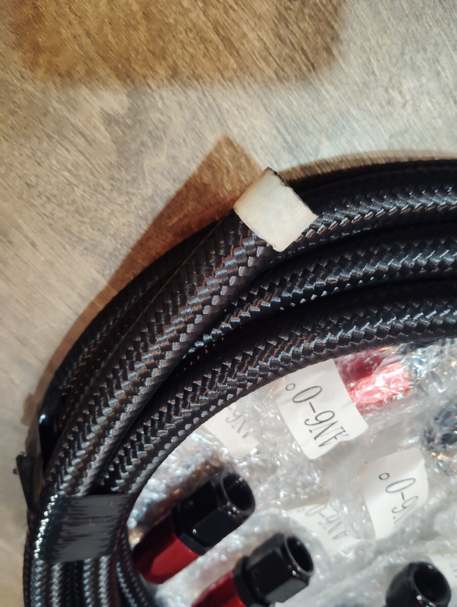 Yahoo!オークション - オイルクーラー メッシュホースセット AN6 3m フ...