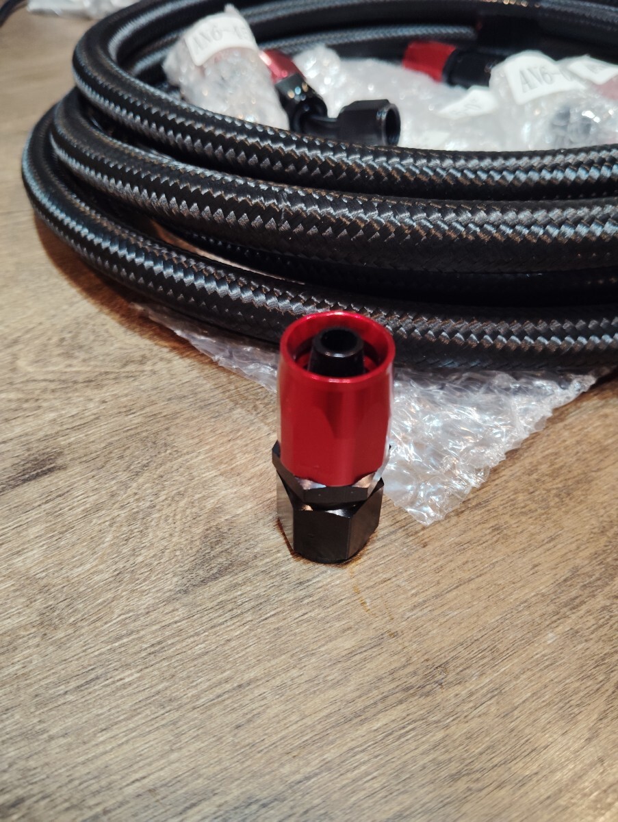 Yahoo!オークション - オイルクーラー メッシュホースセット AN6 3m フ...