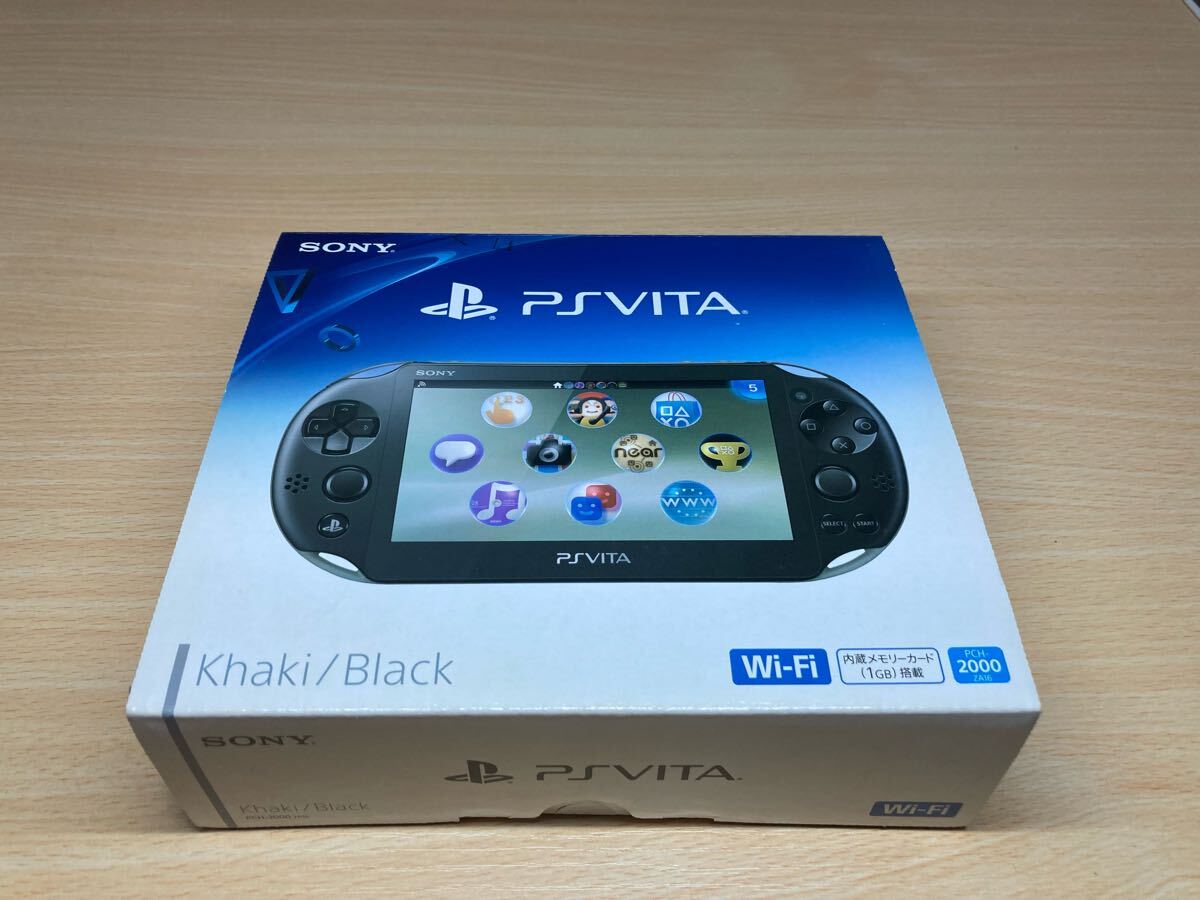 Yahoo!オークション - 液晶美品 PSVITA2000カーキブラック 付属品あり ...