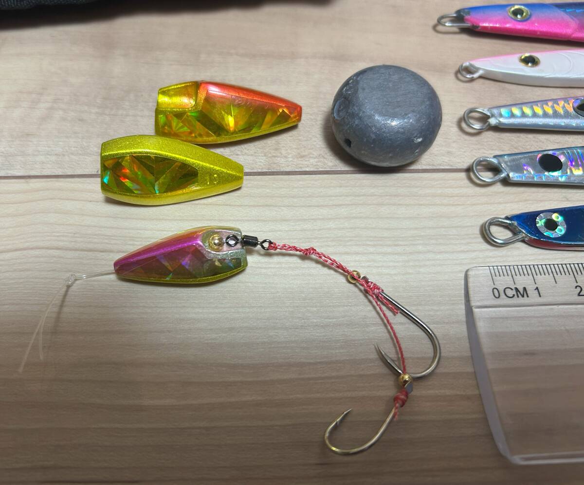 Yahoo!オークション - 送料込 ジグ各種セット ロングジグ ロールバッグ...