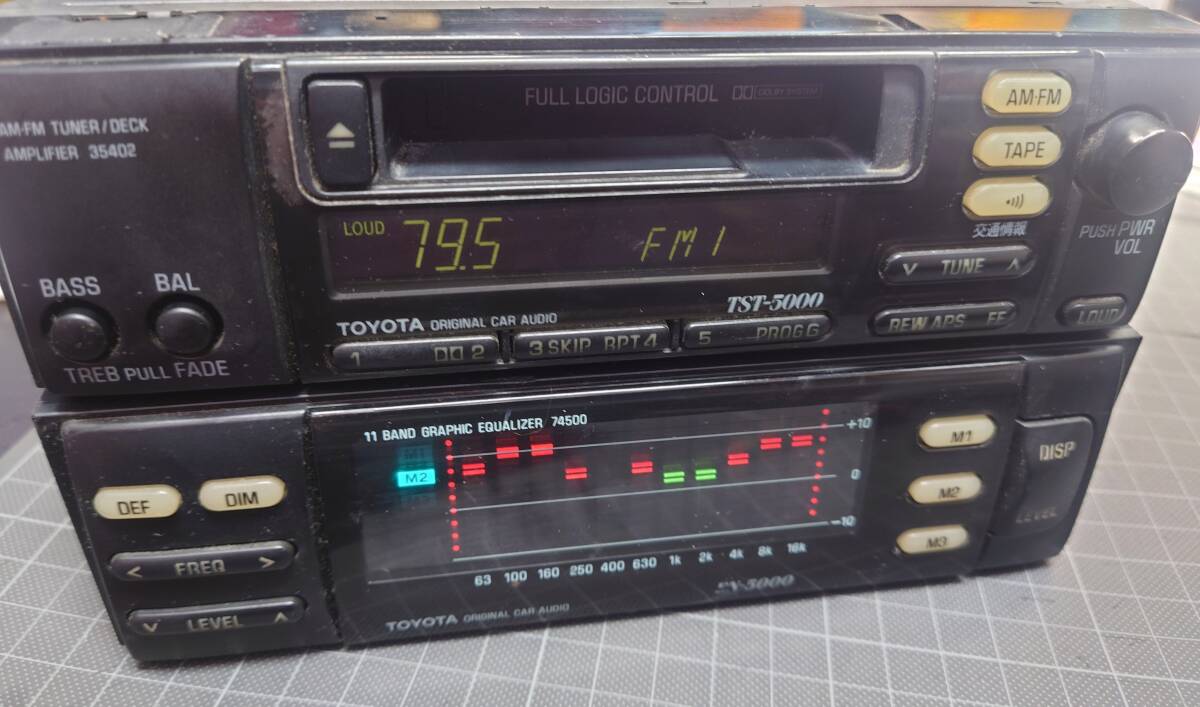 Yahoo!オークション - トヨタ 純正OP 1DIN カセット イコライザー TST-...