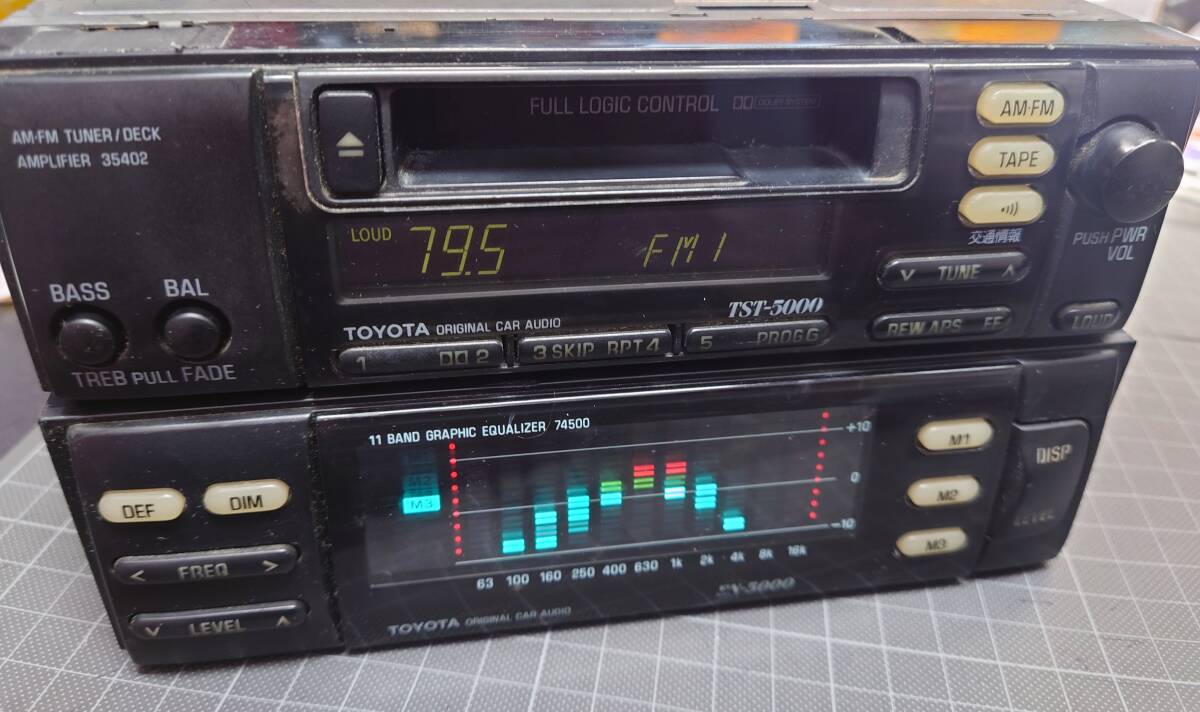 Yahoo!オークション - トヨタ 純正OP 1DIN カセット イコライザー TST-...