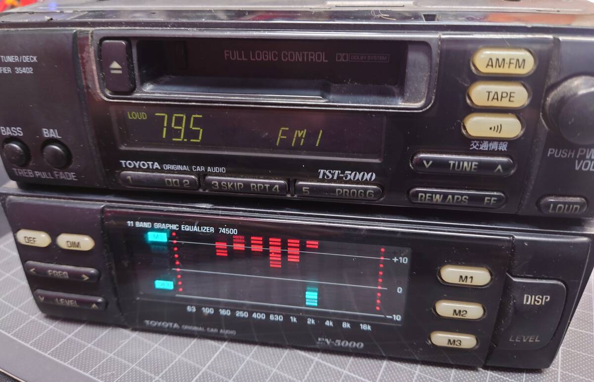 Yahoo!オークション - トヨタ 純正OP 1DIN カセット イコライザー TST-...