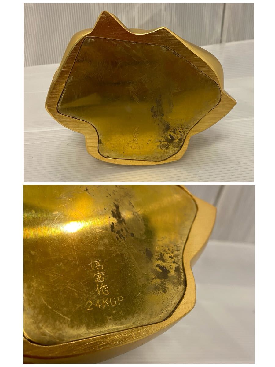 Yahoo!オークション - 大黒天 恵比寿天 七福神 24KGP 置物 縁起物 高さ...